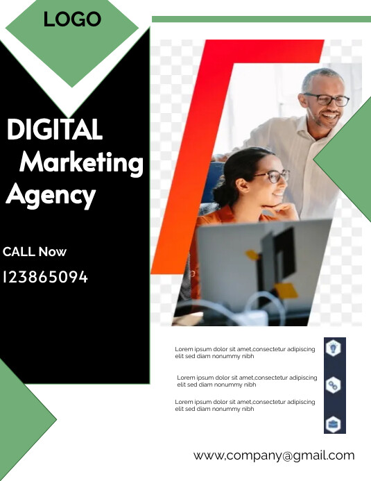 DIGITAL MARKETING flyer ad Template | PosterMyWall