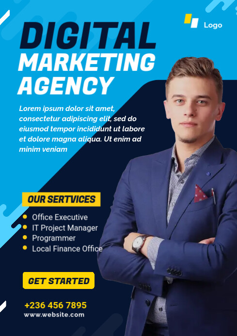 Digital Marketing Flyer ad Template | PosterMyWall