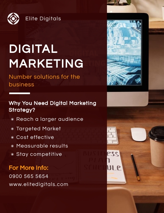 Digital marketing flyer Templat | PosterMyWall