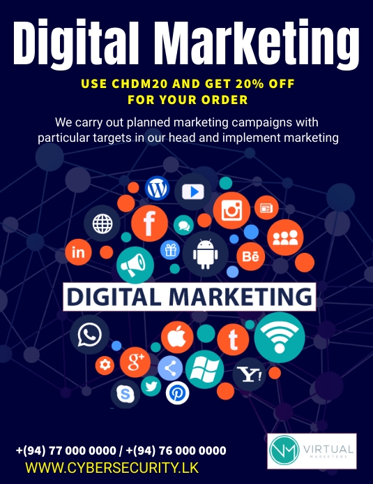Digital Marketing Flyer Printable Design Template | PosterMyWall