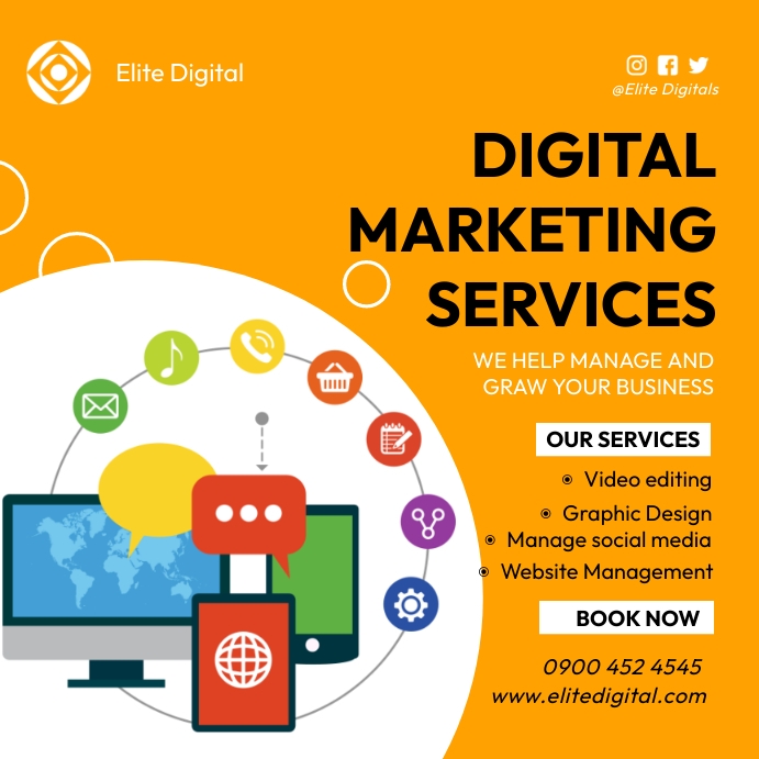 Digital marketing flyers Template | PosterMyWall