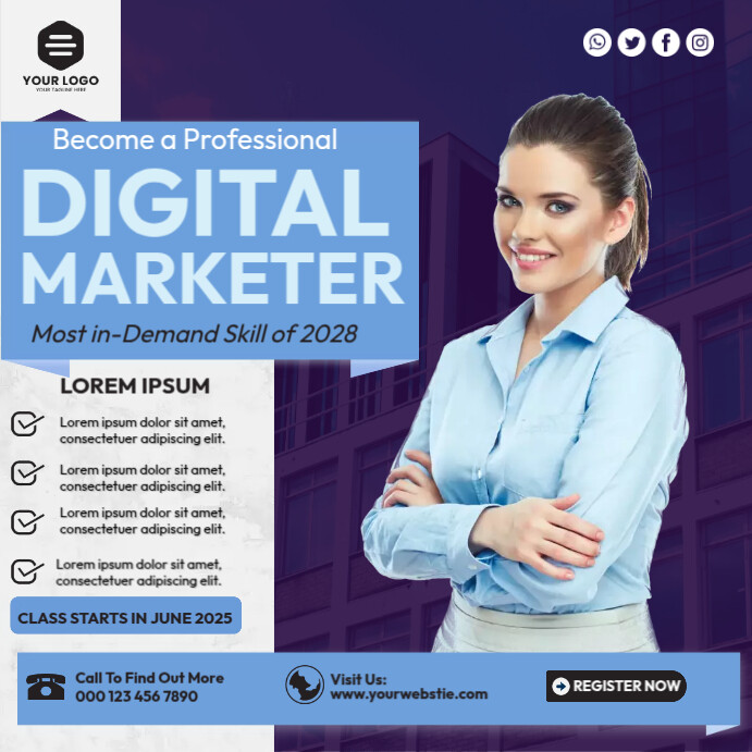 Digital Marketing Instagram Template | PosterMyWall