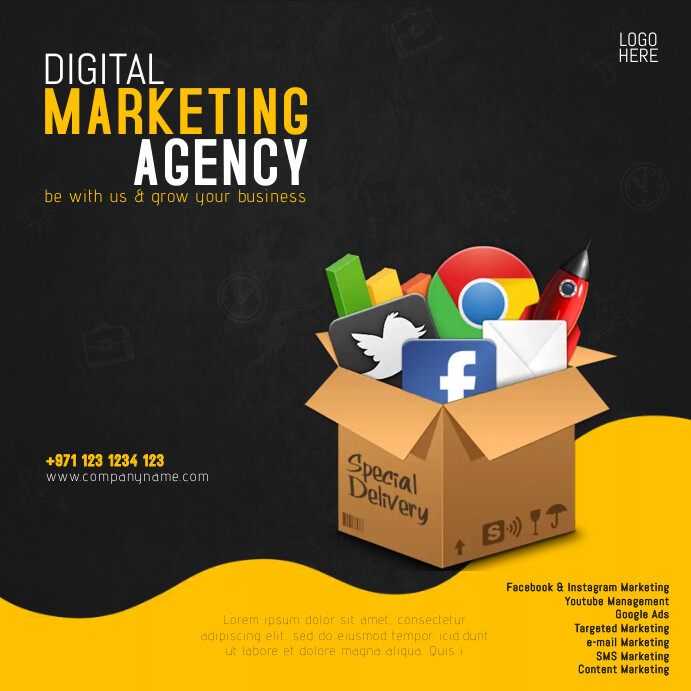 Digital Marketing Post Template | PosterMyWall