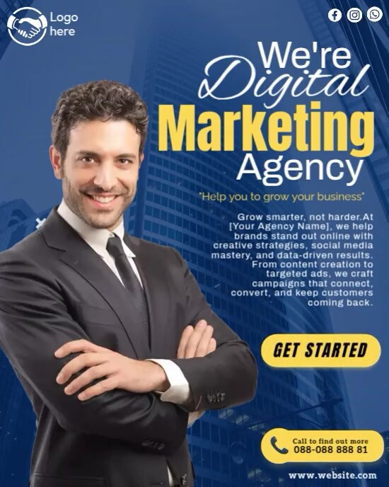 Digital Marketing Service Template | PosterMyWall