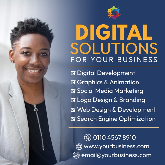 Digital marketing services flyer template | PosterMyWall