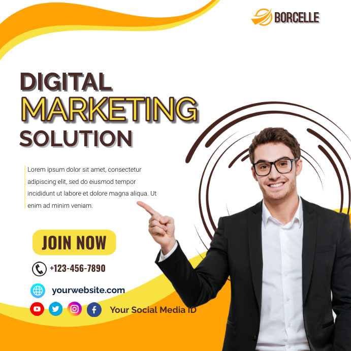 Digital Marketing Solution Poster Template | PosterMyWall