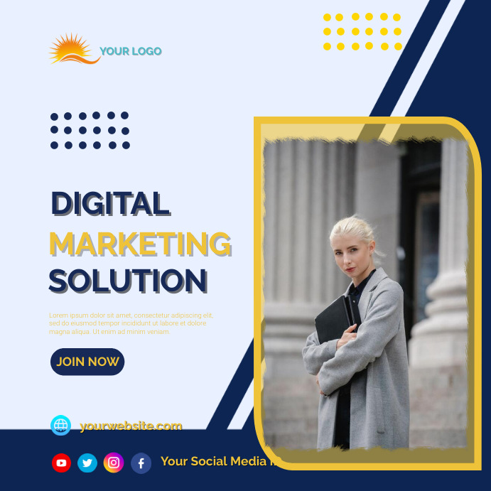 Digital Marketing Solution Poster Template | PosterMyWall