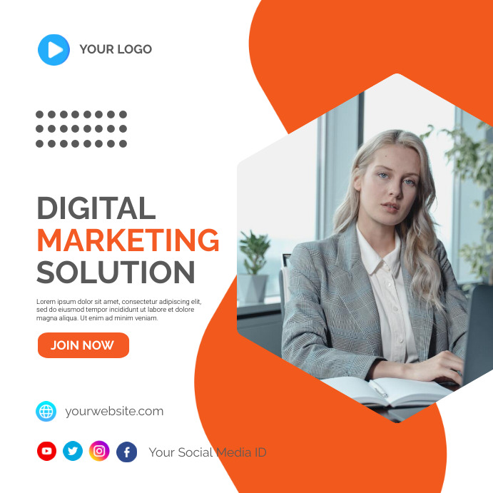 Digital Marketing Solution Poster Template | PosterMyWall