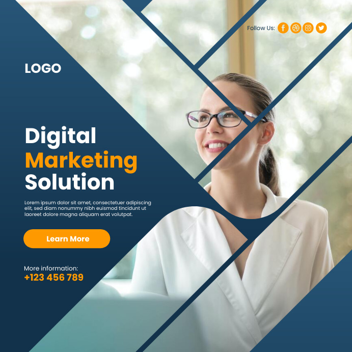 Digital Marketing Solution Social Media Post Template | PosterMyWall