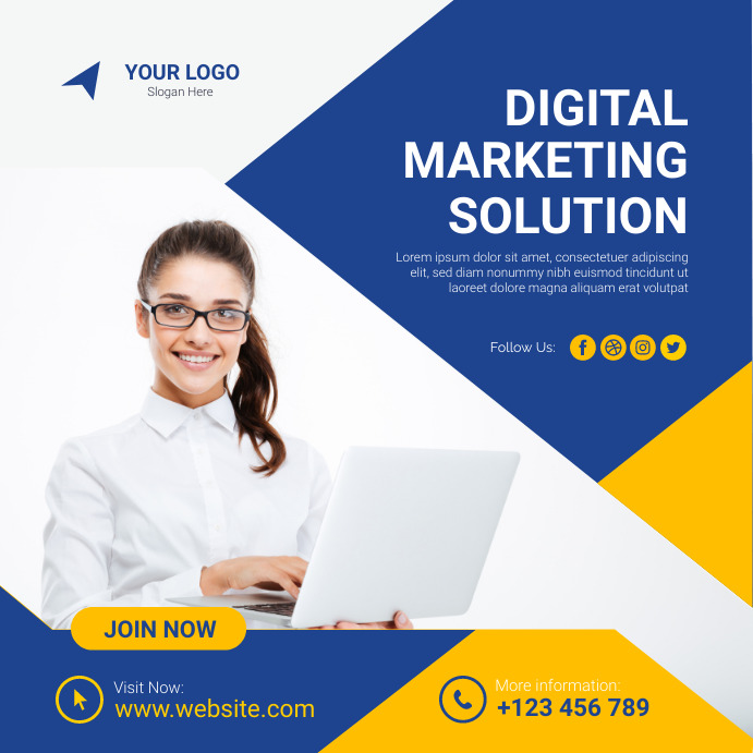 Digital Marketing Solution Social Media Post Template | PosterMyWall