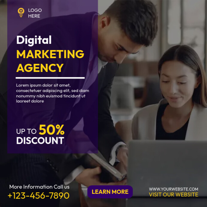 digital marketing template | PosterMyWall