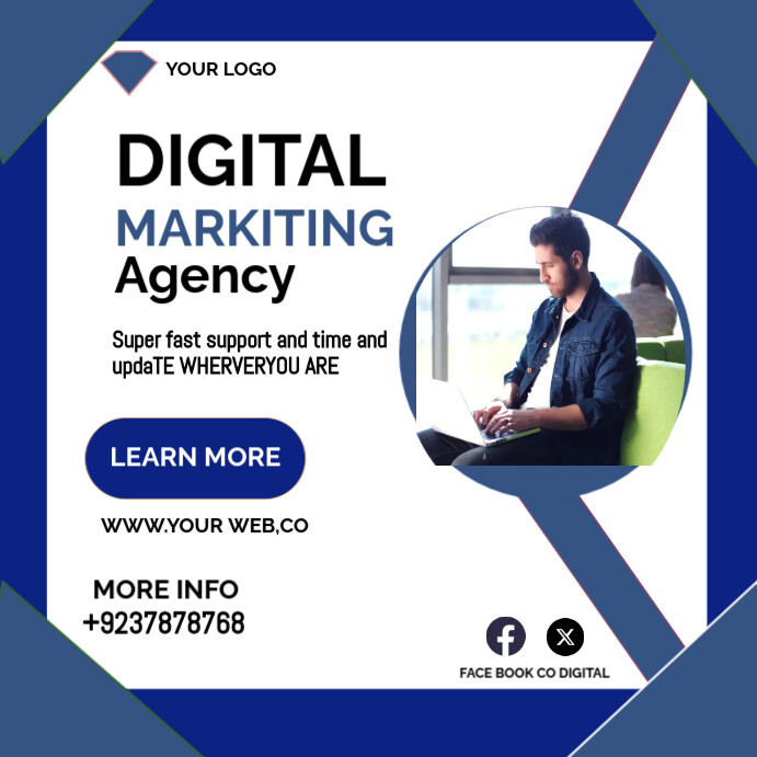 DIGITAL MARKITING Agency Template | PosterMyWall