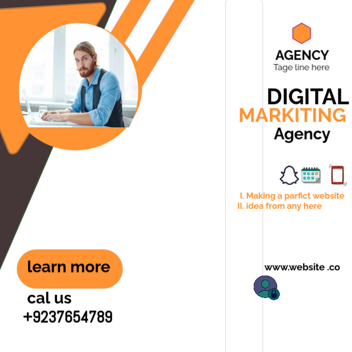 DIGITAL MARKITING AGENCY Template | PosterMyWall