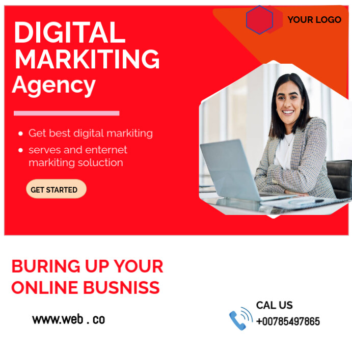DIGITAL MARKITING Template | PosterMyWall