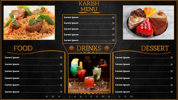 DIGITAL MENU Template | PosterMyWall