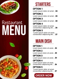 menu design template | PosterMyWall