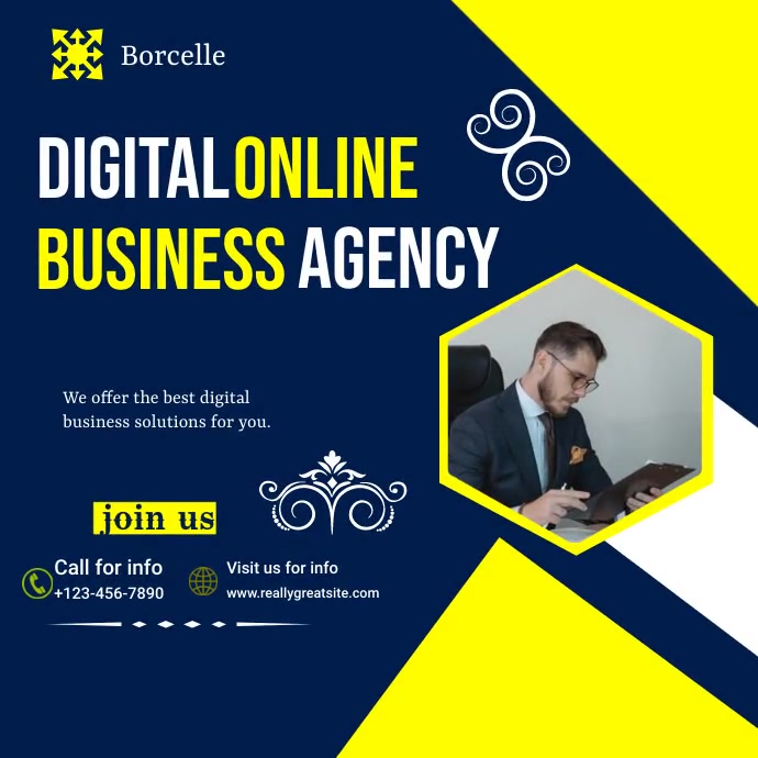 Plantilla de Digital online business poster | PosterMyWall