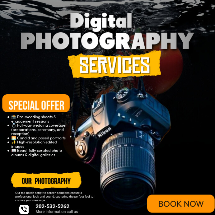 Copy of Digital Potography Services | PosterMyWall