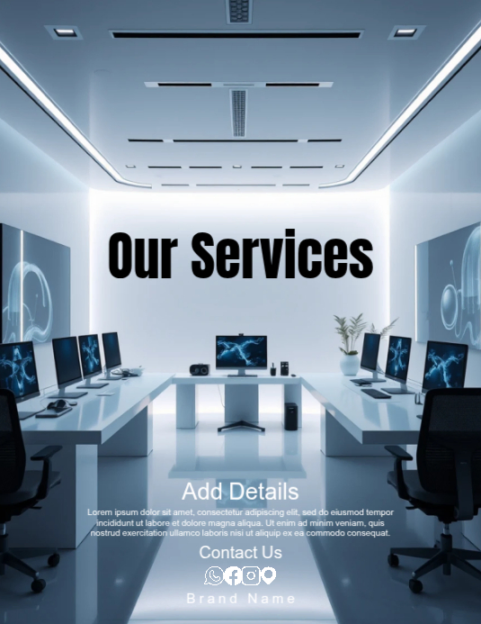 Digital Services Promotion Flyer Template | PosterMyWall