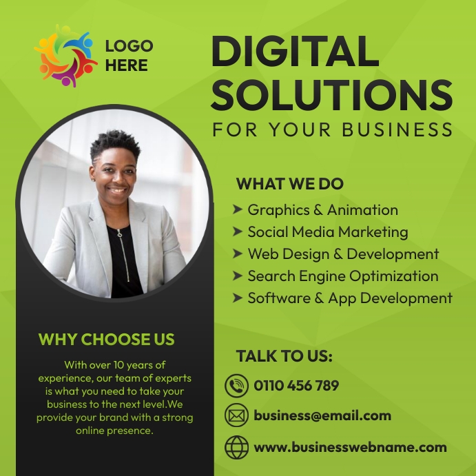 Plantilla de Digital solutions agency flyer | PosterMyWall