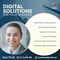 Digital solutions flyer template | PosterMyWall