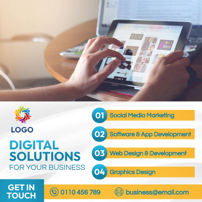 Copy of Digital solutions agency flyer | PosterMyWall