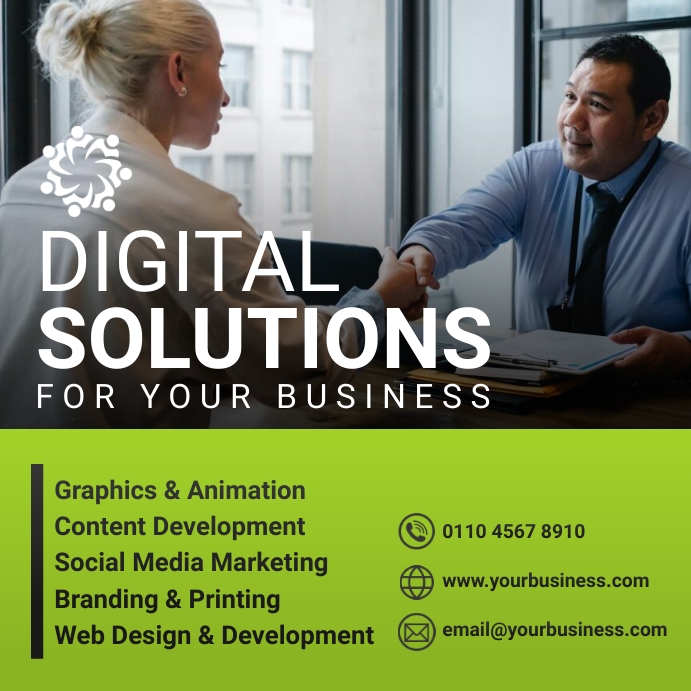 Copy of Digital solutions agency flyer | PosterMyWall
