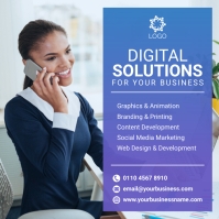 Digital solutions agency flyer Template | PosterMyWall