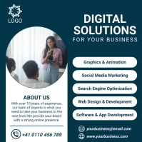 Digital solutions flyer design Template | PosterMyWall