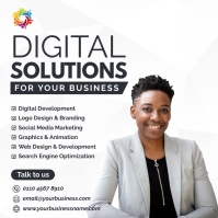 Digital solutions flyer template | PosterMyWall