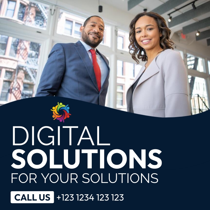 Plantilla de Digital solutions agency flyer | PosterMyWall