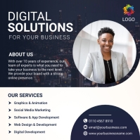 Digital solutions flyers Template | PosterMyWall