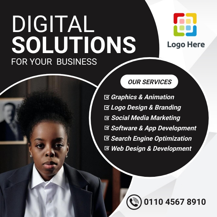 digital solutions flyer Template | PosterMyWall