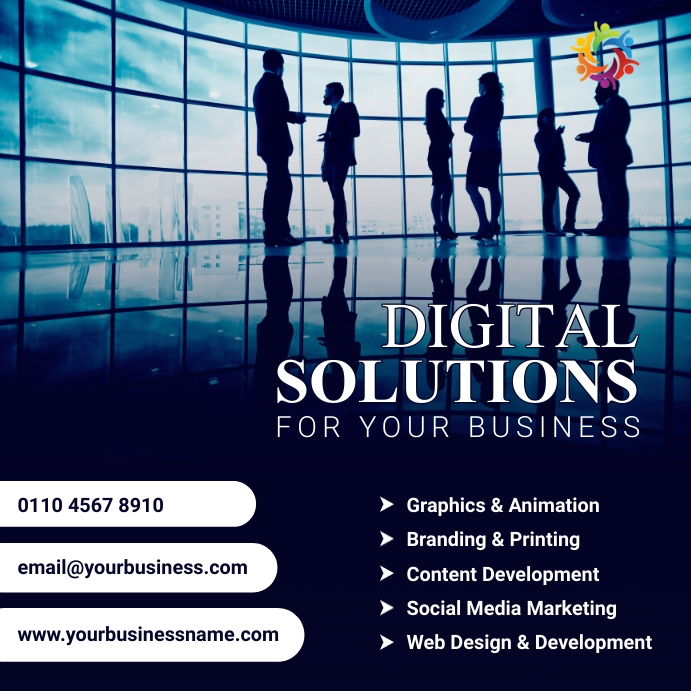Digital Solutions Flyer Template | PosterMyWall