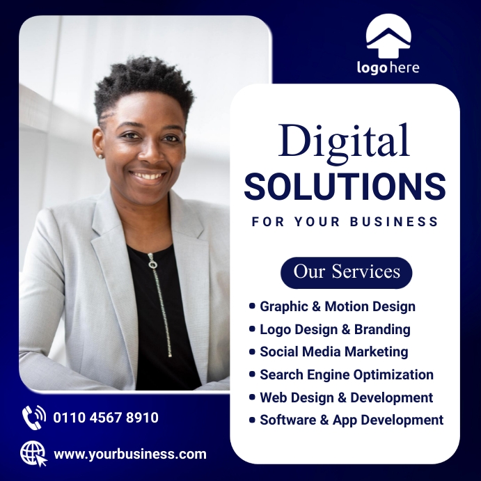 Digital Solutions Flyer Template | PosterMyWall