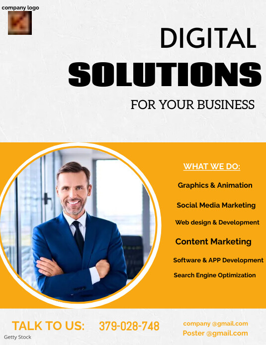Digital solutions for your business Template | PosterMyWall