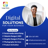 Business solutions flyer template | PosterMyWall