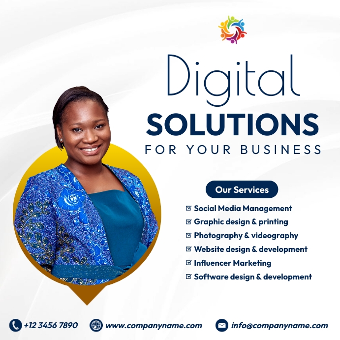 digital solutions for your business Template | PosterMyWall