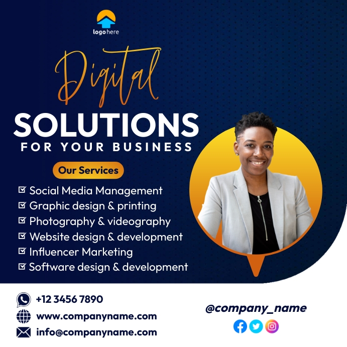 Copy of digital solutions for your business | PosterMyWall