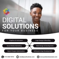 Digital Solutions for business flyer Template | PosterMyWall