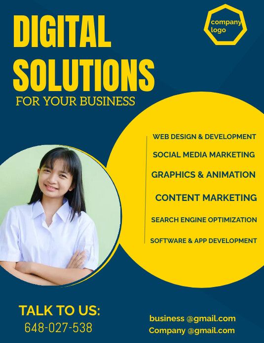 Digital solutions for your business Template | PosterMyWall
