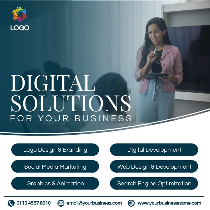 Copy of Digital solutions Instagram post | PosterMyWall