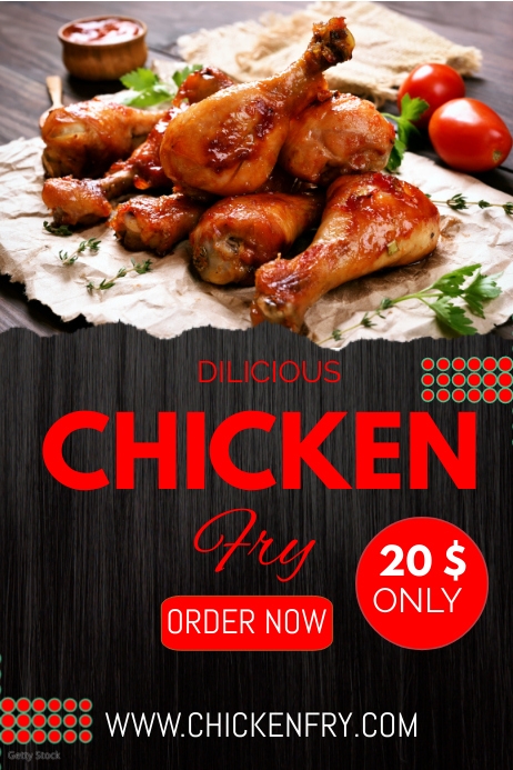 DILICIOUS CHICKEN FRY Template | PosterMyWall