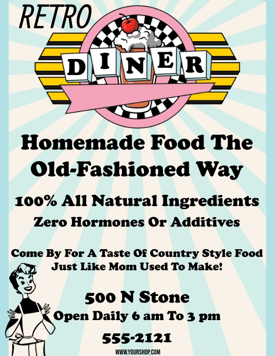 DINER Template | PosterMyWall