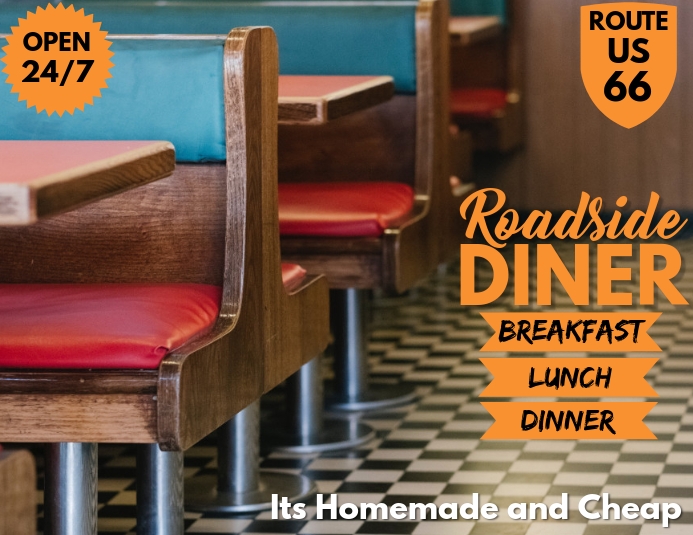 DINER POSTER Template | PosterMyWall
