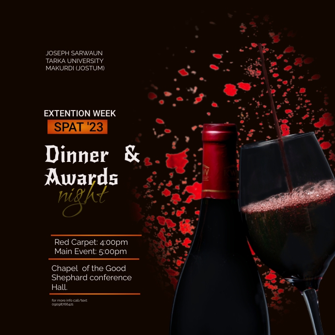 dinner & award flyer Template | PosterMyWall