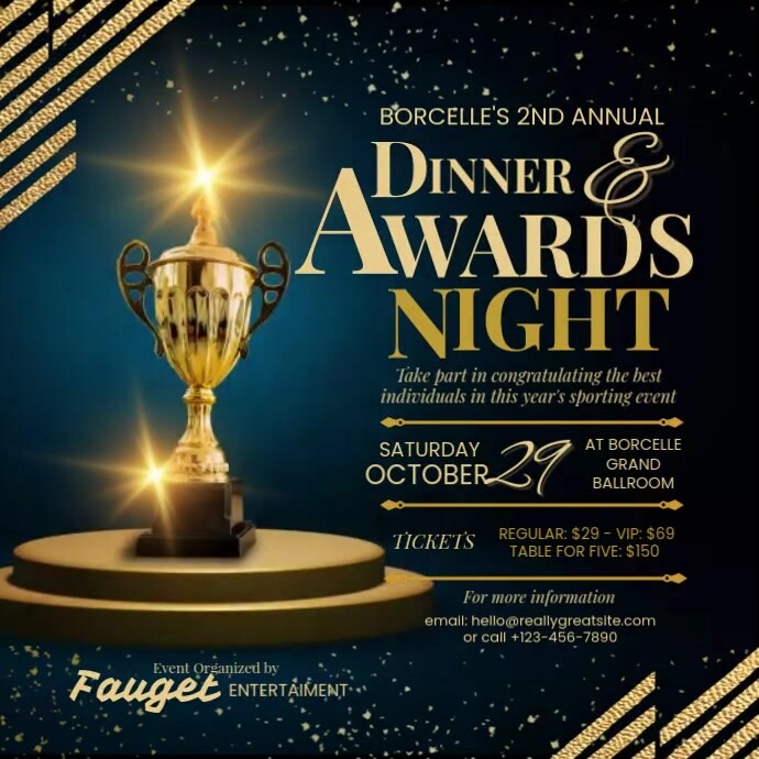 dinner awards night template | PosterMyWall