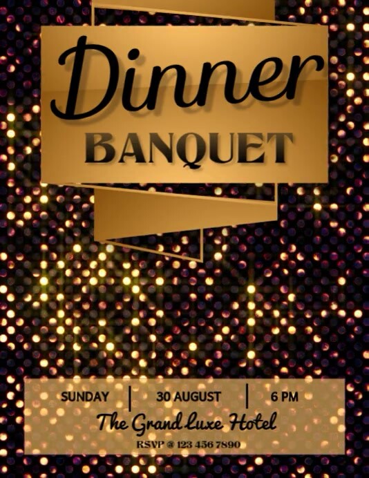 Dinner banquet Template | PosterMyWall