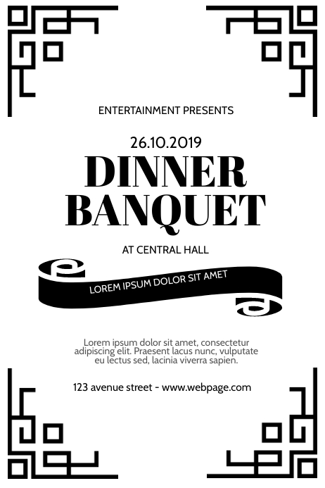 Dinner Banquet Event Flyer Design Template | PosterMyWall