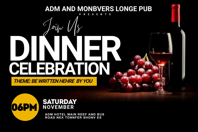 dinner celebration Template | PosterMyWall